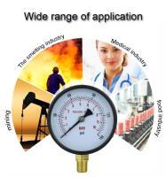 China Made Hydraulic Manometer Gas Bull Manometer 1.6% 2.5% Pressure Universal Pressure Meter Gauge for sale