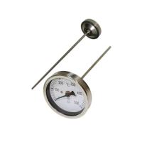 China Stainless Steel Bimetal Thermometer 3 Inch 0-150 Degree for Industrial Applications for sale