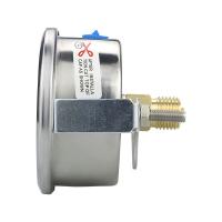 China Zhejiang Made 62.5mm Nominal Diameter 100psi/bar Back/Axial Connection Pressure Gauge for sale