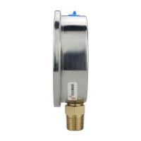 China 1.6% Accuracy Liquid Filled Pressure Gauge for Fuel Pressure 98.6mm Nominal Diameter for sale