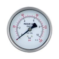 China Field Stainless Steel Pressure Gauge for Low Pressure 1-600bar 100mm Made in Zhejiang for sale