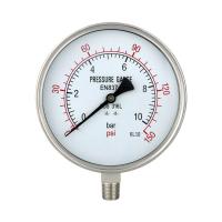 China Customized OEM Support Y160BF 150mm 304ss High Pressure Gauges for Oxygen Gas Liquid Oil for sale