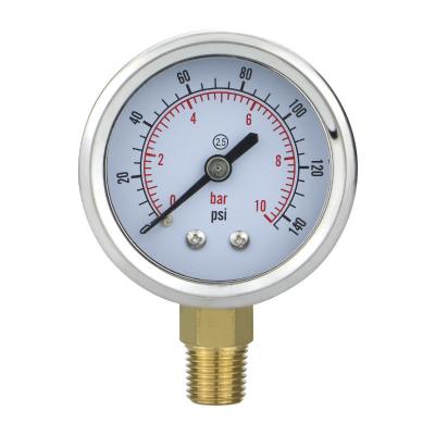 China 50mm Small Hydraulic Pressure Gauge with 2.5% Accuracy and 400bar Range from Zhejiang for sale