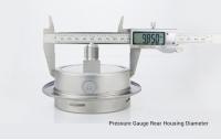 China -Made 100mm Precision Axial Flange Edge Pressure Gauge for Water and Gas Measurement for sale