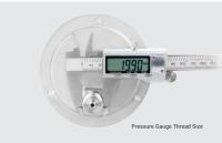 China -Made 100mm Precision Axial Flange Edge Pressure Gauge for Water and Gas Measurement for sale