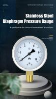 China Customized Support 100mm Capsule Micro Pressure Gauge Manometer for Natural Gas Made for sale