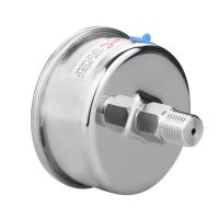 China 62.2mm High Precision 1.6 Nominal Diameter Bourdon Tube Stainless Steel Pressure Gauge for sale