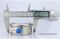 China 400bar 600bar Pressure Indicator Manometer Pressure High Precision Gas Pressure Gauges for sale