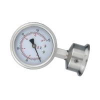 China 2.5% Precision 50.5mm Stainless Steel Diaphragm Pressure Gauge with Quick-Loading Chuck for sale
