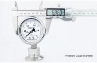 China Sanitary Diaphragm Pressure Measuring Instruments Meter 6mpa Radial Pressure Gauge 50.5/64 for sale