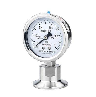 China CE Certified 2.5% Precision Customized Clamp Diaphragm Pressure Gauge for Manufacture for sale