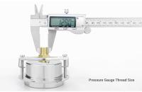 China 2.5-Inch Bourdon Tube Pressure Gauge for Low Pressure Gas Measurement in Zhejiang for sale