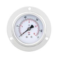 China Y60ZTBF 2.5-inch Stainless Steel Pressure Gauge with 2.5% Accuracy and Flanged Edge for sale