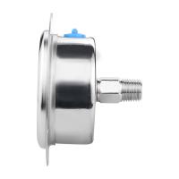 China 62.2mm Rear Mounting Flange Pressure Gauge for Industrial Air Pressure Measurement for sale