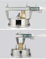China Production Stainless Steel 60mpa 1.6% High Accuracy Design Axial Clip Type Gas Manometer for sale
