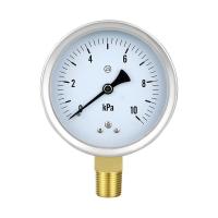 China 100mm Radial Connected Manometer for Precise Pressure Monitoring in Industrial Settings for sale