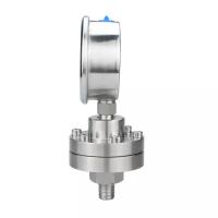 China Zhejiang Made 2.5 Precision 60mm Stainless Steel Diaphragm Pressure Gauges with Long for sale