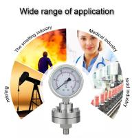 China 2.5 inch 60mm 304SS stainless steel diaphragm pressure gauge featuring ZG1/4 thread for sale