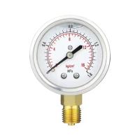 China 50mm Diameter Glycerin Manometer with BSPT1/4 Connection Thread and CE Certification for sale