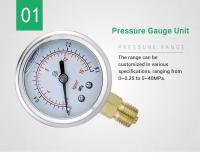 China 50mm Diameter Glycerin Manometer with BSPT1/4 Connection Thread and CE Certification for sale