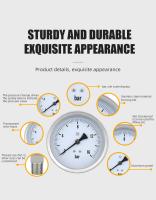 China Zhejiang Produced Stainless Steel Pressure Instrumentation for Industrial Applications for sale