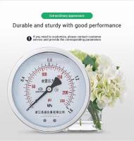 China Customized Logo Glycerine Filled Pressure Gauge for Air Oil Water Co2 Gas in Zhejiang for sale