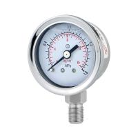 China Nominal Diameter 40mm Glycerine Filled Pressure Gauge for Natural Gas Transmission for sale