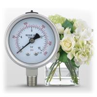 China 62.2mm Nominal Diameter Stainless Steel Pressure Gauge for Gas Pressure Measurement for sale