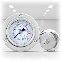 China ZG1/4 Thread Stainless Steel Water Pressure Gauge for Precise Psi and Bar Measurements for sale