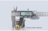 China Medical and Industrial 50mm 2'' Panel Oil Filled Pressure Gauge with NPT Connection Thread for sale