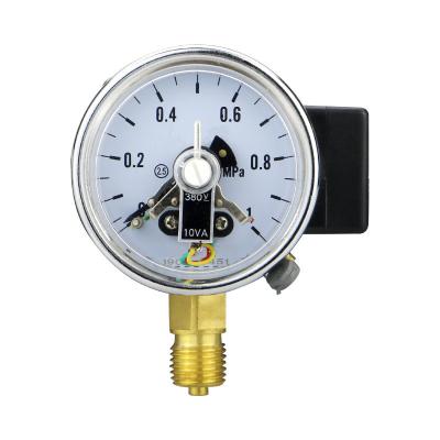 China Stainless Steel Housing Electric Contact Manometer for Water/Gas/Oil Made in Zhejiang for sale