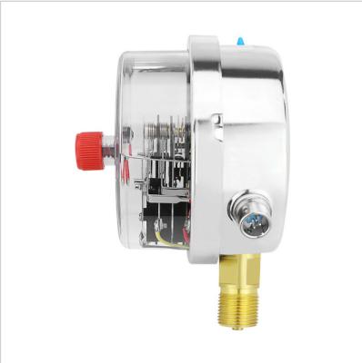 China High Precision 100mm 40bar/psi Electric Contact Switch Water Pressure Gauge Manometer for sale