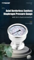China YTP60ZBF 2.5 inch 316ss Tantalum Diaphragm Stainless Steel Sanitary Pressure Gauges for sale