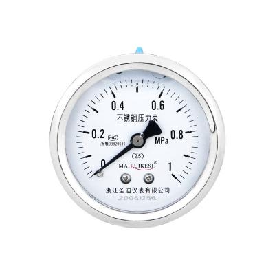 China 50.5/64mm Clamp Connect High Precision Air Liquid Pressure Gauge for Axial Fuel Meter for sale