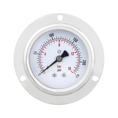 China Customized Support OEM 60mm All Stainless Steel Pressure Gauge 16bar ZG1/4/NPT1/4 Thread for sale