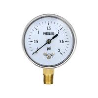 China 2.5 inch 3psi 5psi Capsule Micro Manometer Pressure Gauge for Industrial Applications for sale