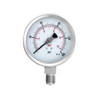 China Customized 3/8 Thread High Pressure Gauge with Complete Stainless Steel Construction for sale