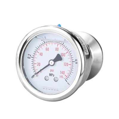 China Stainless Steel YTP60ZBF 2.5% Gas Manometer Full SS Diaphragm Air Pressure Gauge for sale