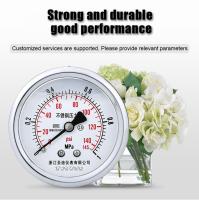 China Stainless Steel 50.5mm Back Mount Hydraulic Water Manometers for Pressure Measurement for sale