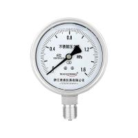 China Stainless Steel Manometer Glycerin Filled Pressure Gauge 4 Inches for Oil Gas -40--80C for sale