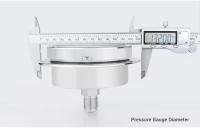 China Flange Edge Industrial Capsule Micro Pressure Gauge 16bar for Gas and Oil Measurement for sale