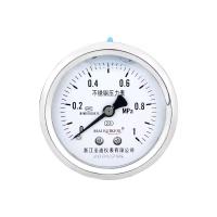 China YTP60ZBF Gas Liquid Bull Manometer Pressure Gauge Sanitary Full SS Diaphragm 0.25 Range for sale