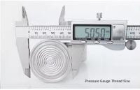 China YTP60ZBF Gas Liquid Bull Manometer Pressure Gauge Sanitary Full SS Diaphragm 0.25 Range for sale