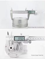 China 100mm M20*1.5 Thread 0.1-10 Mpa Diaphragm Seal Pressure Gauge with Customized Options for sale