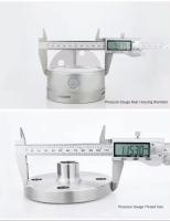 China Flange Type Water Pressure Indicator Diaphragm Manometer Hydraulic Oil Pressure Gauge for sale
