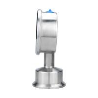 China 1-100bar Stainless Steel Clamp Type Sanitary Diaphragm Pressure Gauge for Industrial for sale