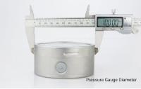 China High Precision 1.6% YTP100BF Diaphragm Seal 4 Inches Manometer Pressure Gauge for sale