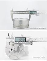 China High Precision 1.6% YTP100BF Diaphragm Seal 4 Inches Manometer Pressure Gauge for sale