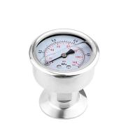 China 60mm Nominal Diameter Natural Gas Pressure Gauge with Complete Stainless Steel Design for sale