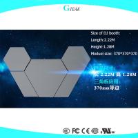 China full color rgb matrix control mini hexagon led display for DJ booth customized for sale